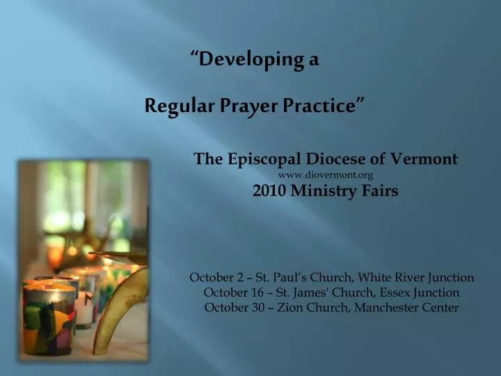 PPT - “Developing a Regular Prayer Practice” PowerPoint Presentation ...