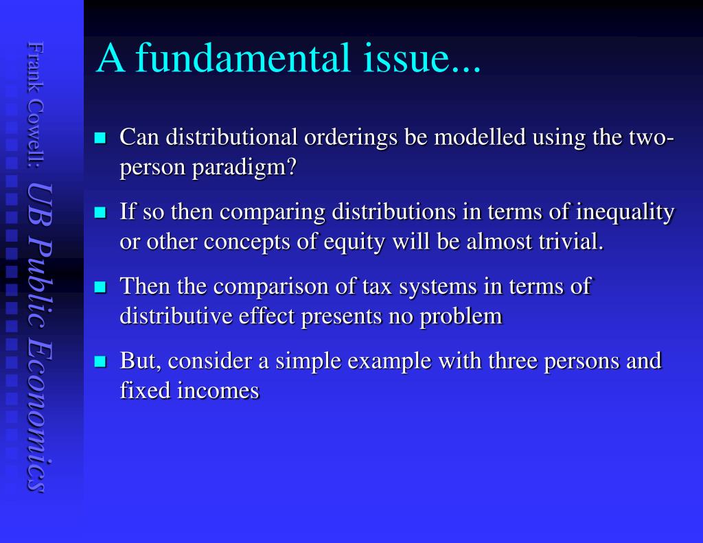 PPT - Distributional Equity, Social Welfare PowerPoint Presentation ...