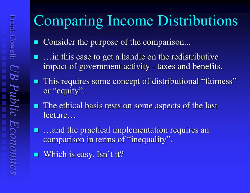 PPT - Distributional Equity, Social Welfare PowerPoint Presentation ...