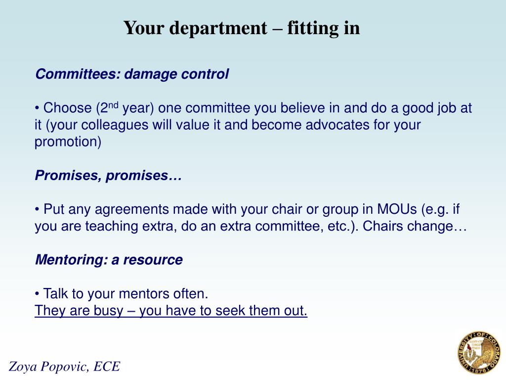 PPT - Designing Your Academic Career (some tips and scenarios*) Zoya ...