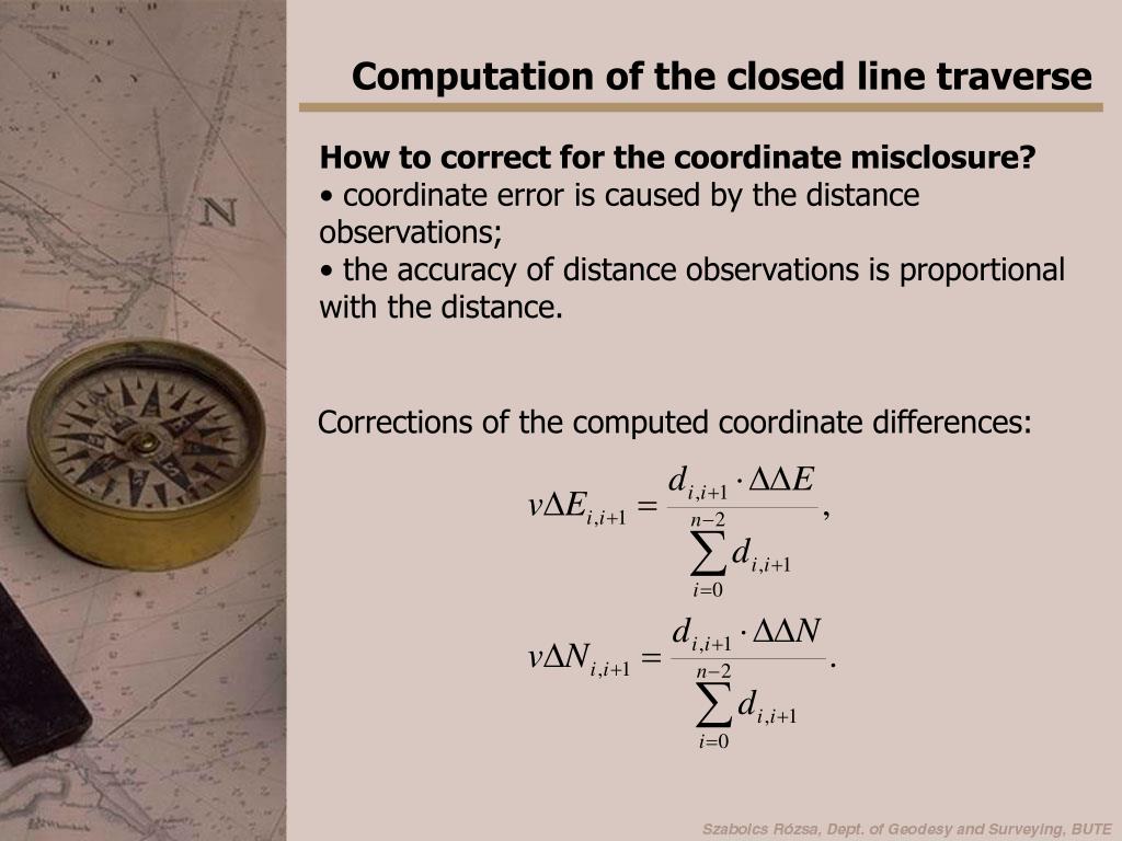 Ppt Surveying I Lecture 10 Traversing Powerpoint Presentation Free