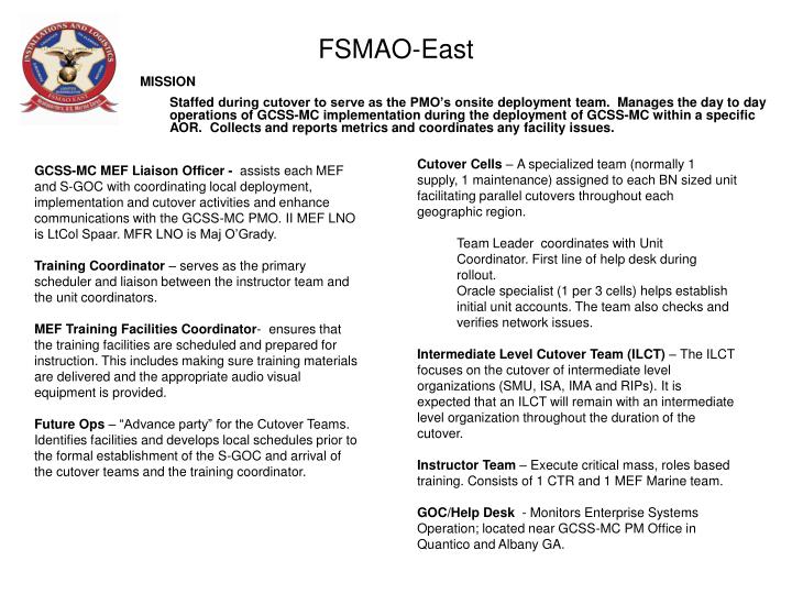 PPT - Field Supply and Maintenance Analysis Office East PowerPoint ...