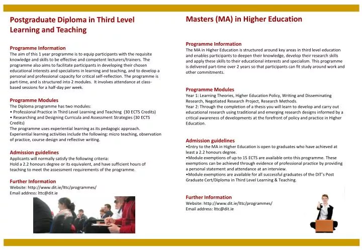 PPT - Masters (MA) in Higher Education Programme Information PowerPoint ...