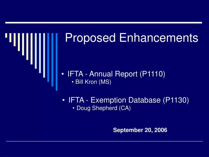 PPT - Proposed Enhancements PowerPoint Presentation, free download - ID ...