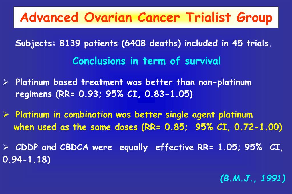 PPT - Chemotherapy in advanced ovarian cancer Angiolo Gadducci ...