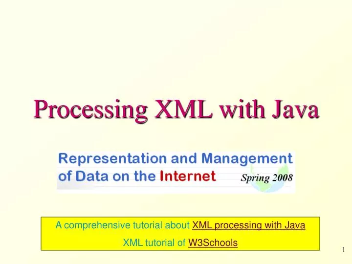 PPT - Processing XML with Java PowerPoint Presentation, free download - ID:1707426