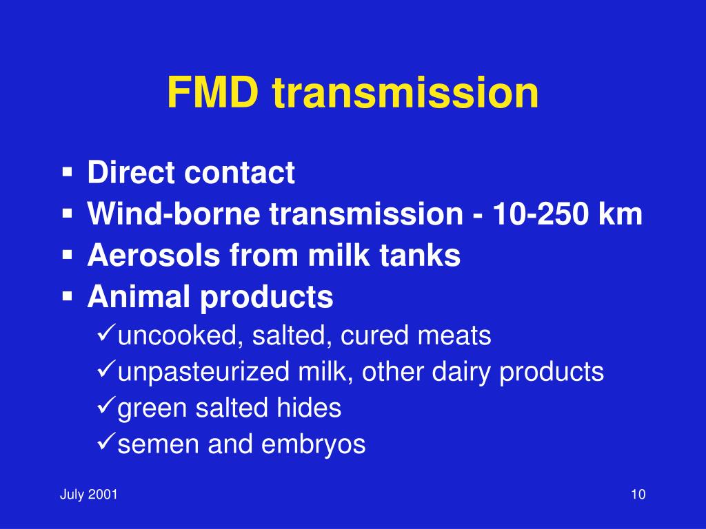 PPT - Foot and Mouth Disease PowerPoint Presentation, free download ...