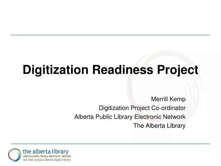 PPT - Digitization Readiness Project PowerPoint Presentation, free ...