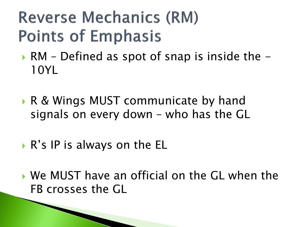 PPT - Approved Football Officiating Mechanics PowerPoint Presentation ...