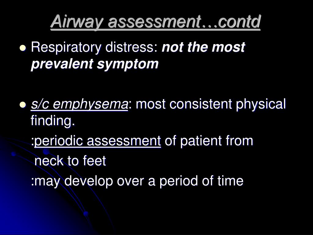 PPT - Airway assessment of the injured patient Airway management of the ...