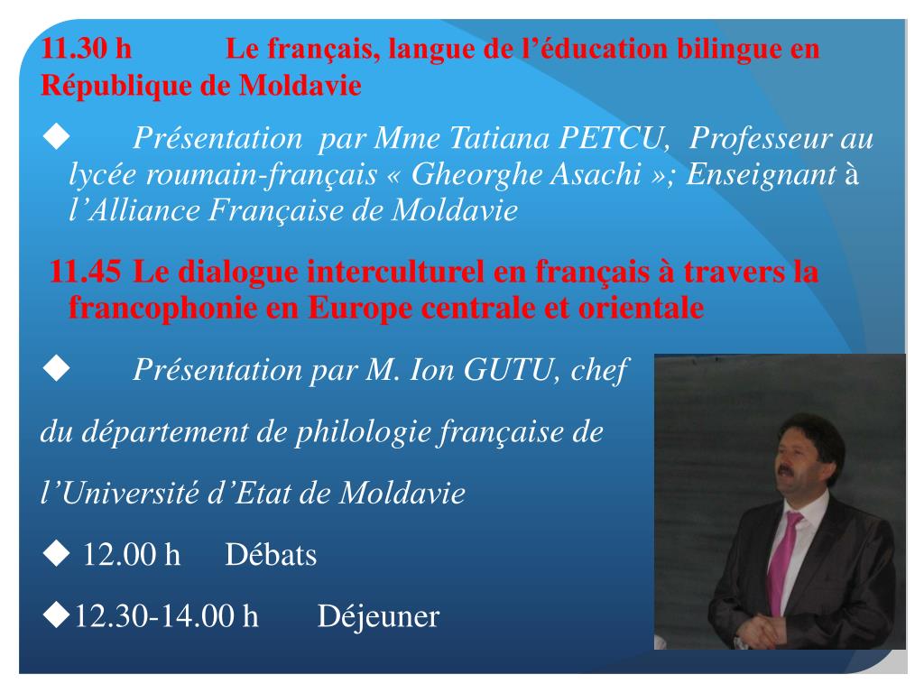Ppt „le FranÇais Langue Du Dialogie Interculturel À Travers L