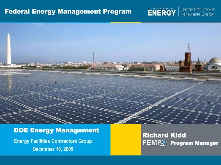 PPT - Federal Energy Management Program PowerPoint Presentation, free ...