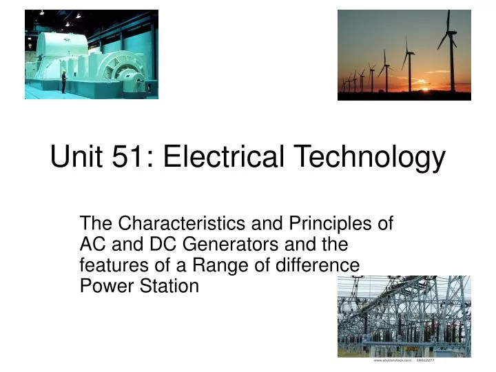 PPT - Unit 51: Electrical Technology PowerPoint Presentation, free ...