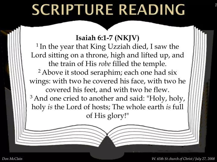 PPT - Scripture Reading PowerPoint Presentation, free download - ID:1709288