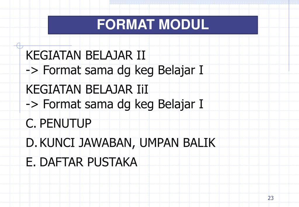 PPT - PEDOMAN PENULISAN MODUL PEMBELAJARAN PowerPoint Presentation ...