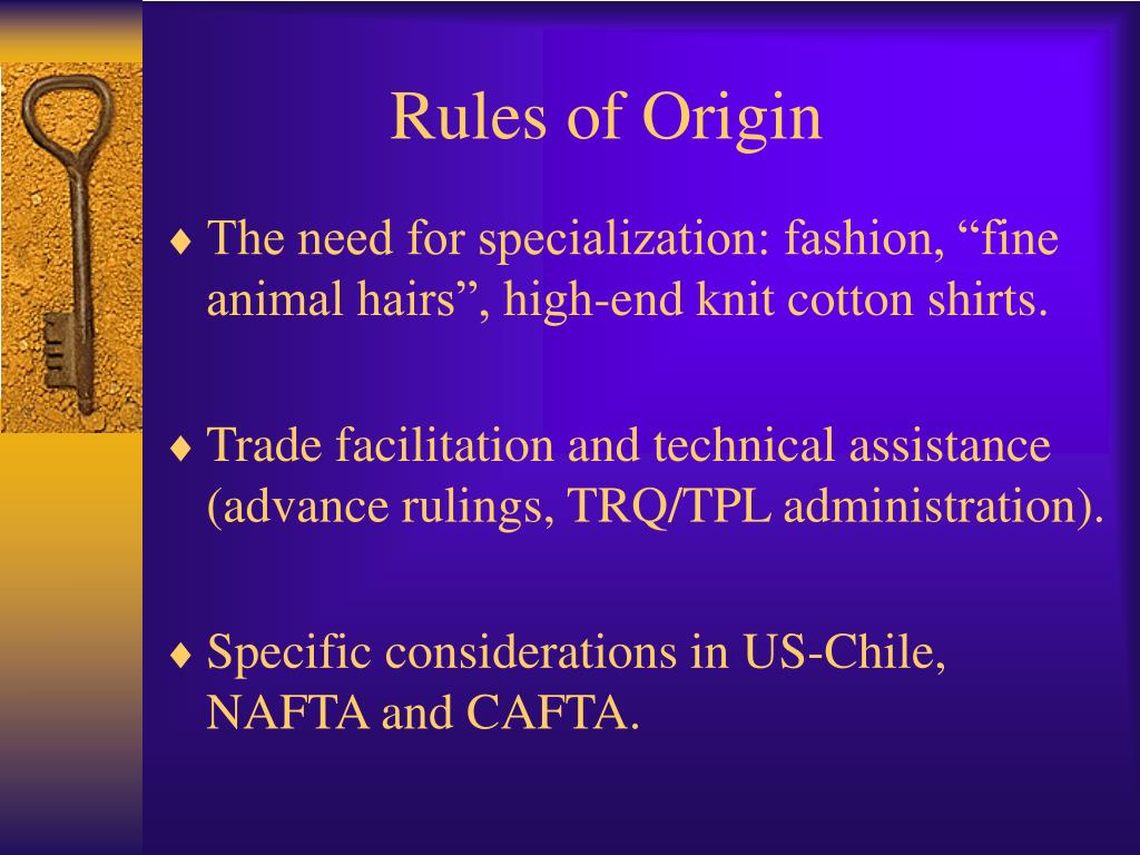 PPT - World Bank Andean FTA Rules of Origin Video Conference: Textiles ...