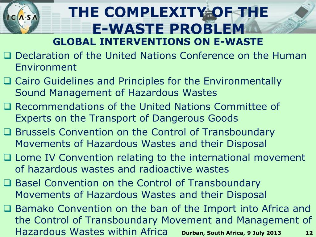 PPT - ITU Workshop on Environmentally Sound Management of E-Waste ...