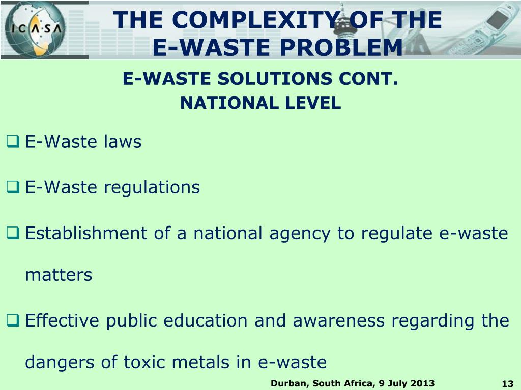 PPT - ITU Workshop on Environmentally Sound Management of E-Waste ...