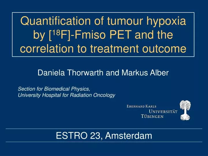 PPT - ESTRO 23, Amsterdam PowerPoint Presentation, free download - ID ...