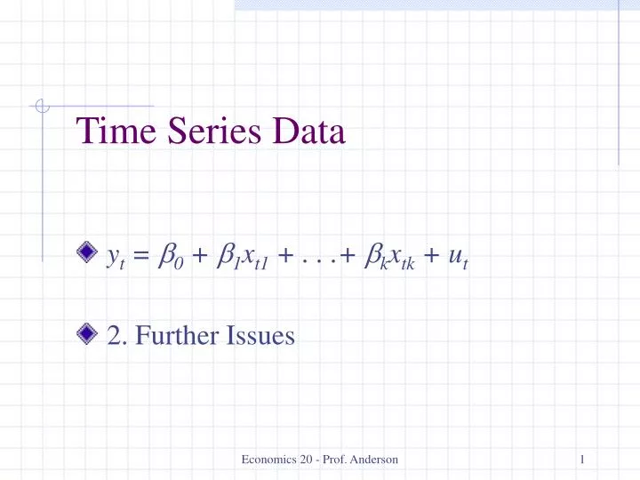 PPT - Time Series Data PowerPoint Presentation, free download - ID:1710489