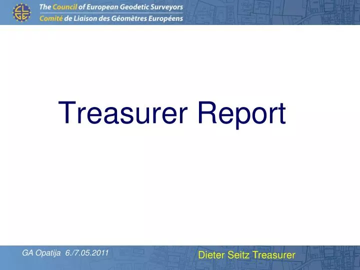 PPT - Treasurer Report PowerPoint Presentation, free download - ID:1710613