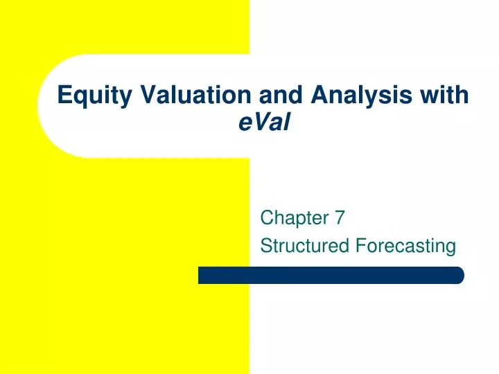 Ppt Equity Valuation And Analysis With Eval Powerpoint Presentation