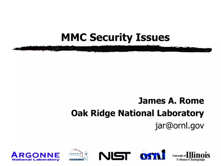 PPT - MMC Security Issues PowerPoint Presentation, free download - ID ...