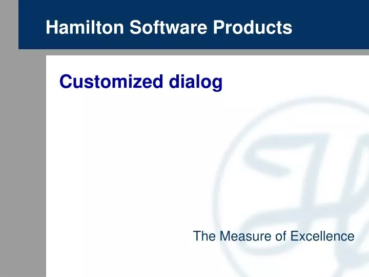 PPT - Hamilton Software Products PowerPoint Presentation, free download ...