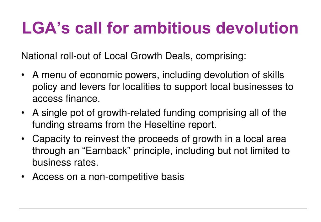 PPT - Driving local growth: challenges and opportunities for councils ...