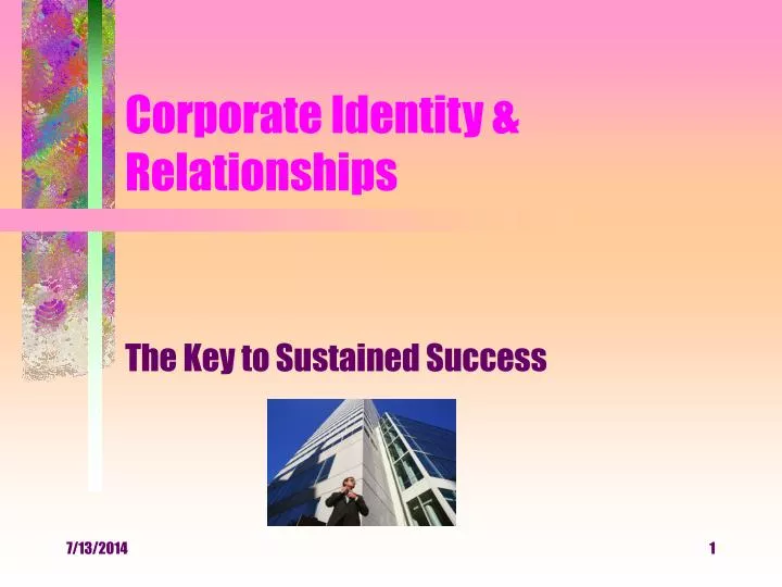 PPT - Corporate Identity & Relationships PowerPoint Presentation, free ...