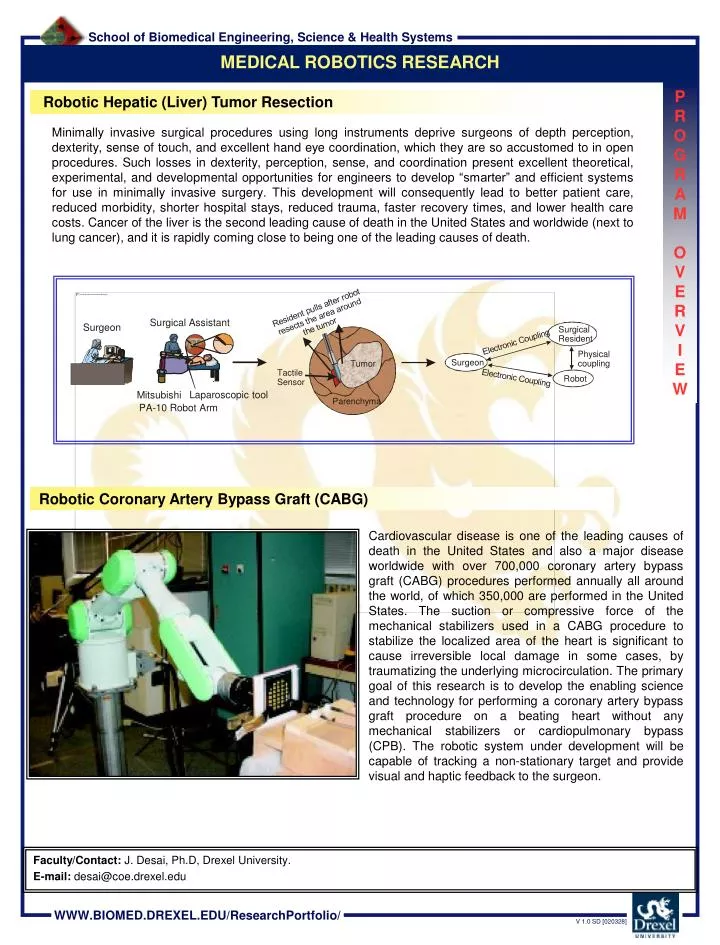 PPT - MEDICAL ROBOTICS RESEARCH PowerPoint Presentation, free download ...