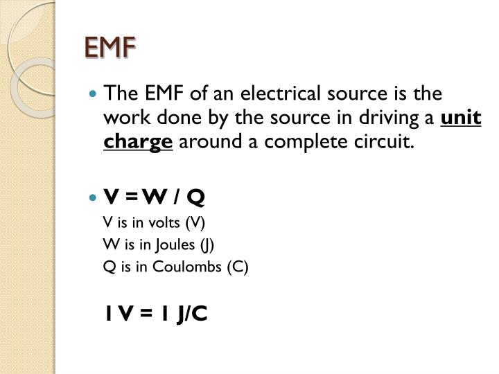 PPT - EMF and Potential Difference PowerPoint Presentation - ID:1712355