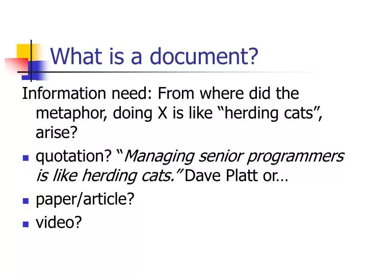 PPT - What is a document? PowerPoint Presentation, free download - ID ...