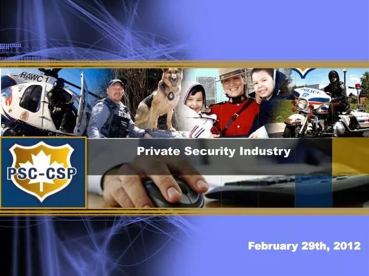 PPT - Private Security Industry PowerPoint Presentation, free download ...