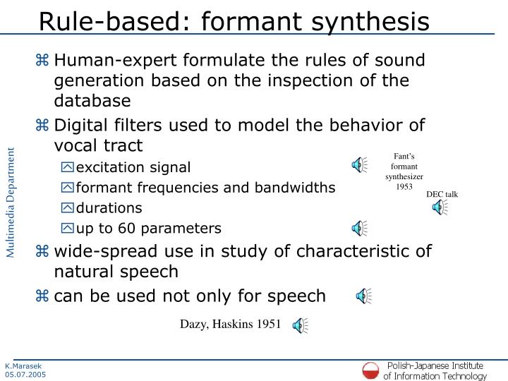 PPT - Introduction to text-to-speech synthesis PowerPoint Presentation ...