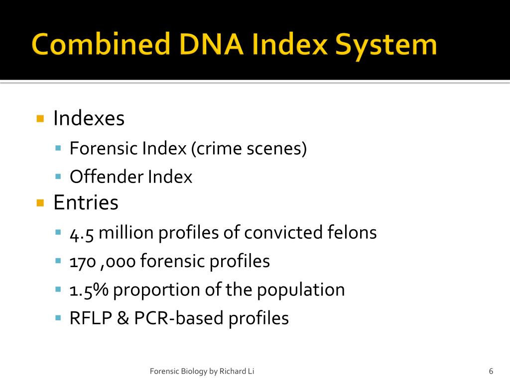 PPT - Forensic Biology by Richard Li PowerPoint Presentation, free ...