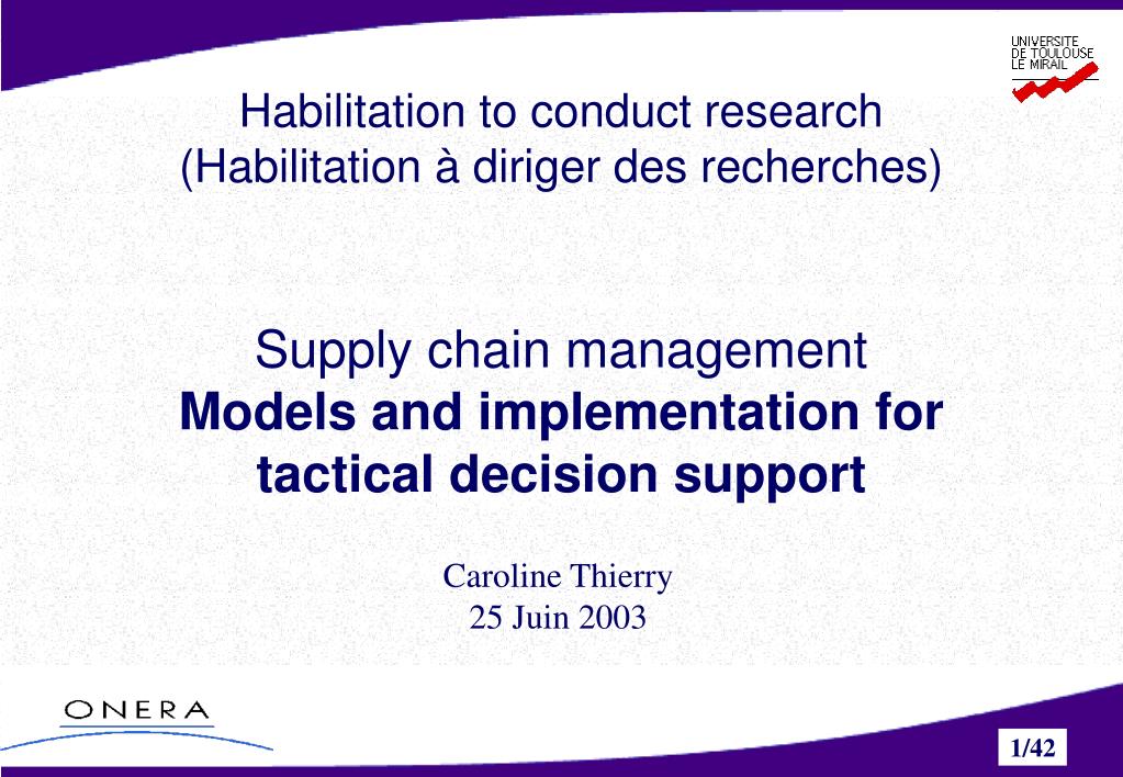 PPT - Habilitation to conduct research (Habilitation à diriger des ...