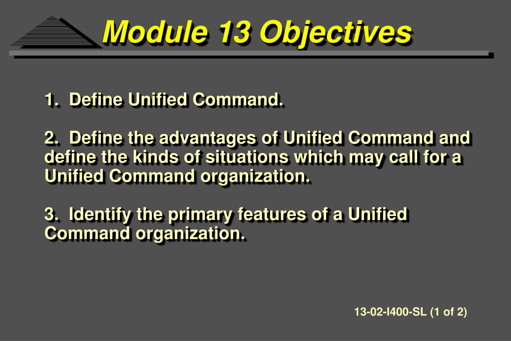 PPT - Module 13 Unified Command PowerPoint Presentation, free download ... PPT - Module 13 Unified Command PowerPoint Presentation, free download ...