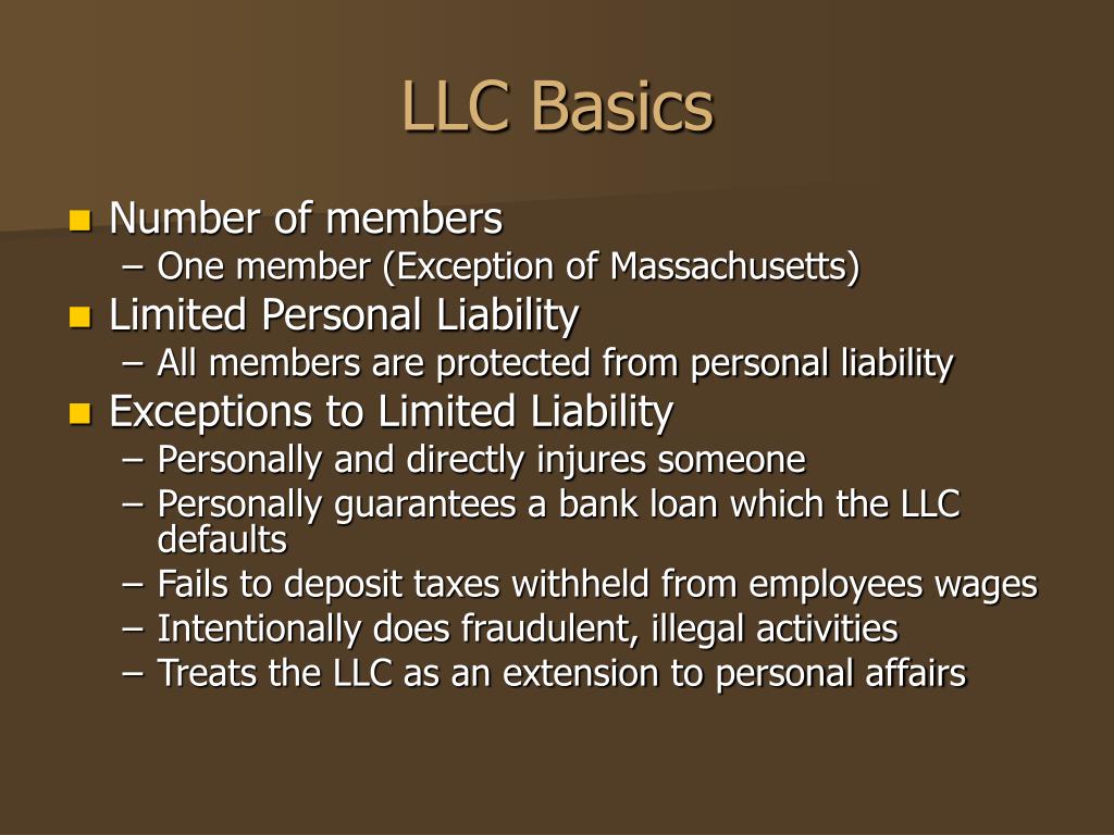 PPT - Limited Liability Companies PowerPoint Presentation, free ...