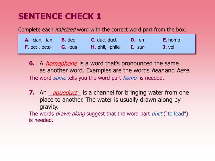 PPT - ADVANCING VOCABULARY SKILLS PowerPoint Presentation - ID:1714005