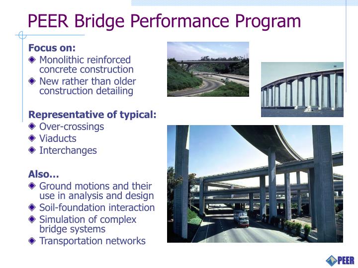 PPT - BRIDGE PERFORMANCE: Benchmarking the Performance of California ...
