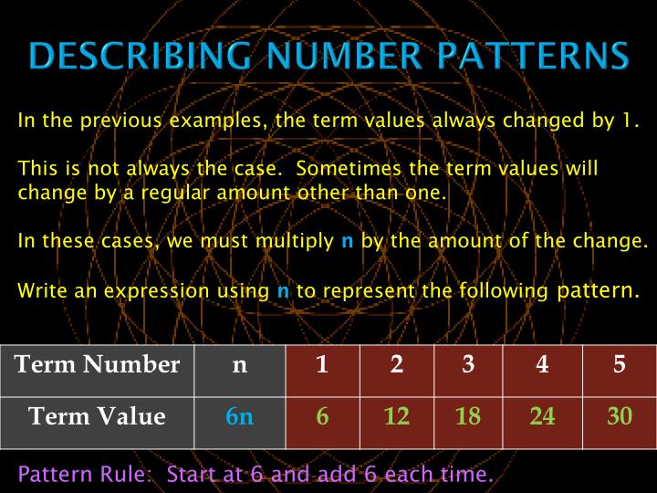 PPT - Describing number patterns PowerPoint Presentation - ID:1714273 PPT - Describing number patterns PowerPoint Presentation - ID:1714273