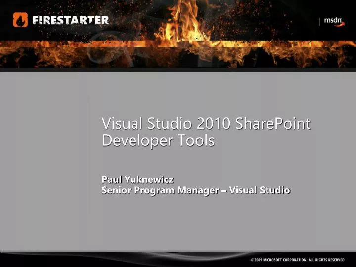 PPT - Visual Studio 2010 SharePoint Developer Tools PowerPoint ...