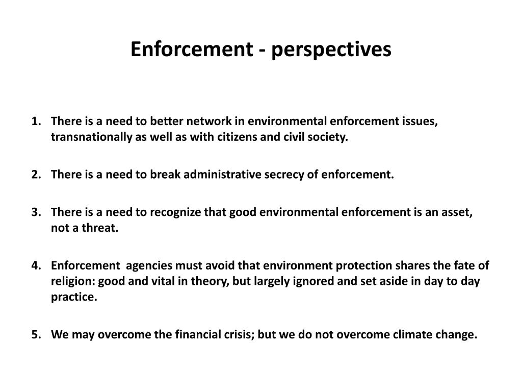 PPT - EU perspectives on enforcement of environmental law PowerPoint ...