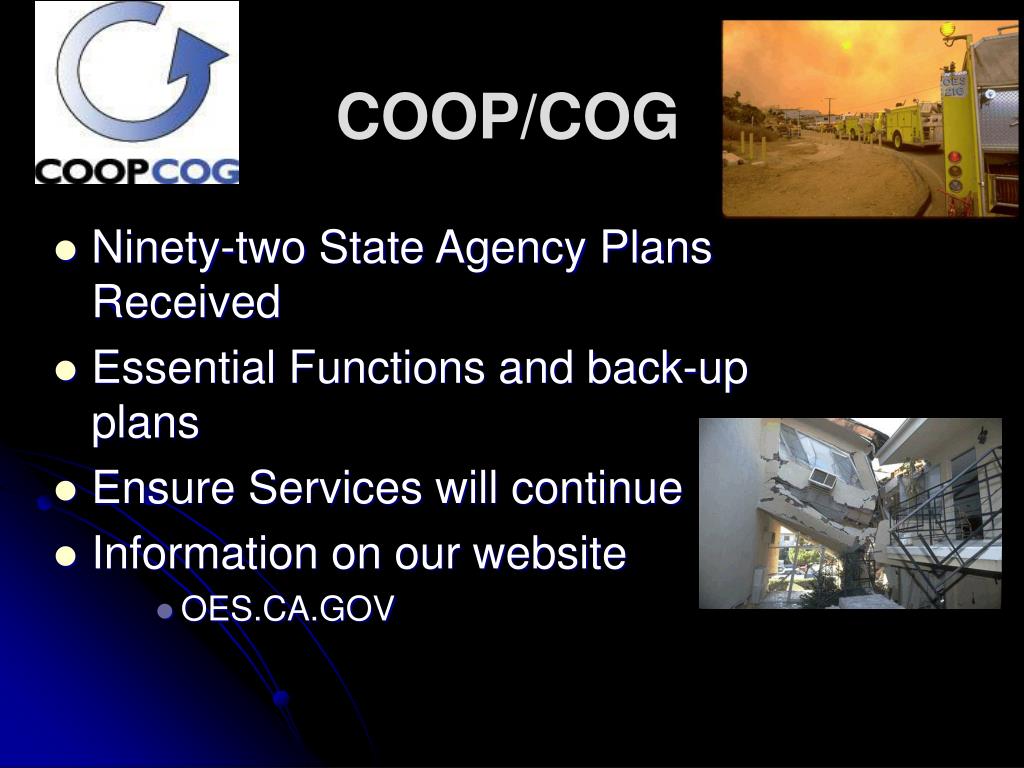 PPT - Governor’s Office of Emergency Services Grace Koch, Deputy ...