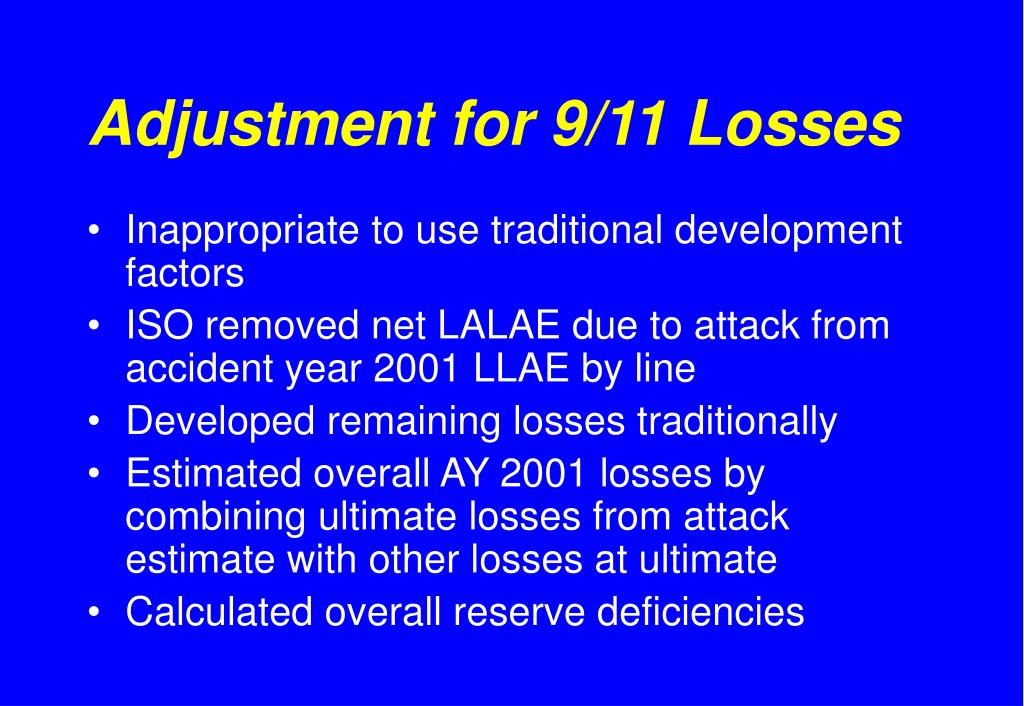 PPT - ISO Study of Industry Loss and Loss Adjustment Expense Reserve s ...