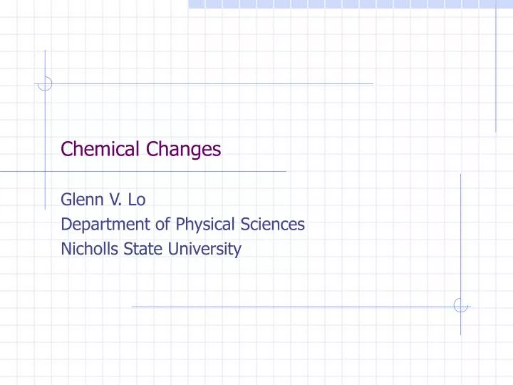 PPT - Chemical Changes PowerPoint Presentation, free download - ID:1715395