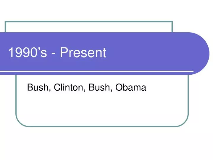 PPT - 1990’s - Present PowerPoint Presentation, free download - ID:1715490