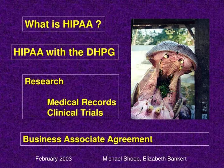PPT - What is HIPAA ? PowerPoint Presentation, free download - ID:1715956