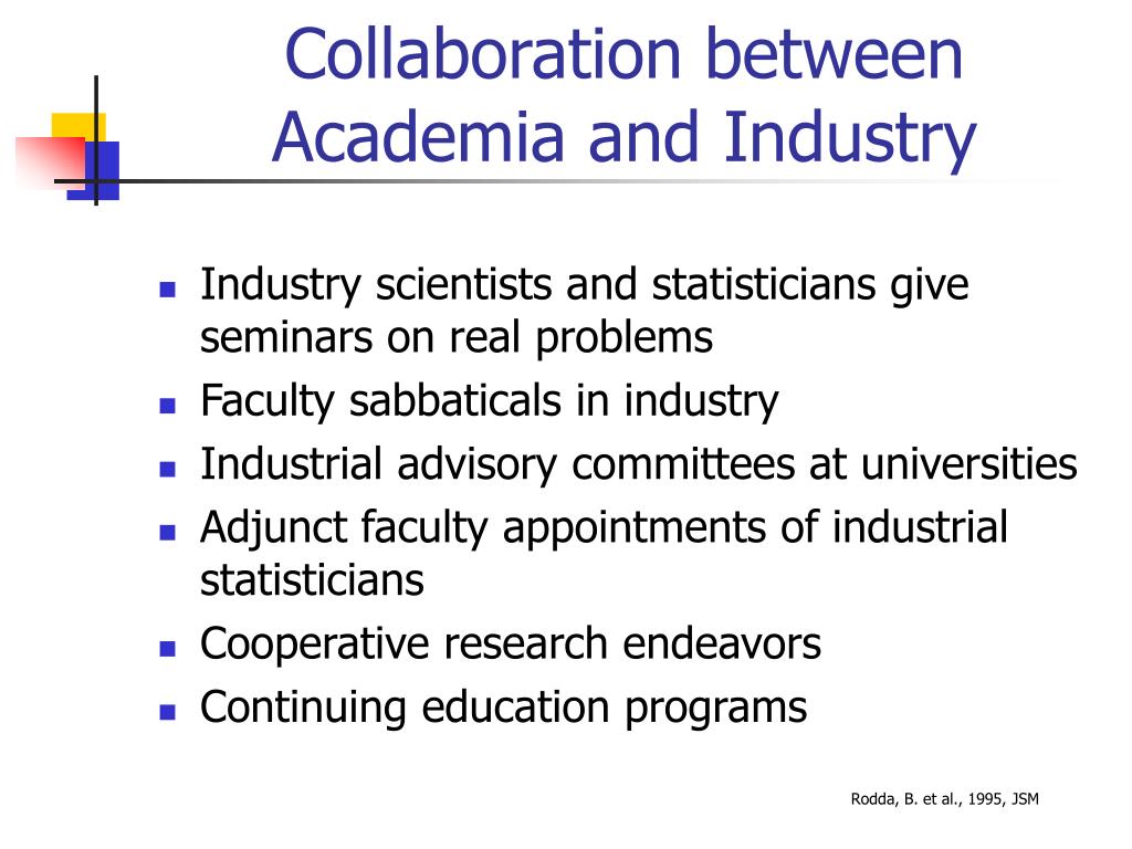 PPT - Collaborations Between Academic Departments and Industry ...